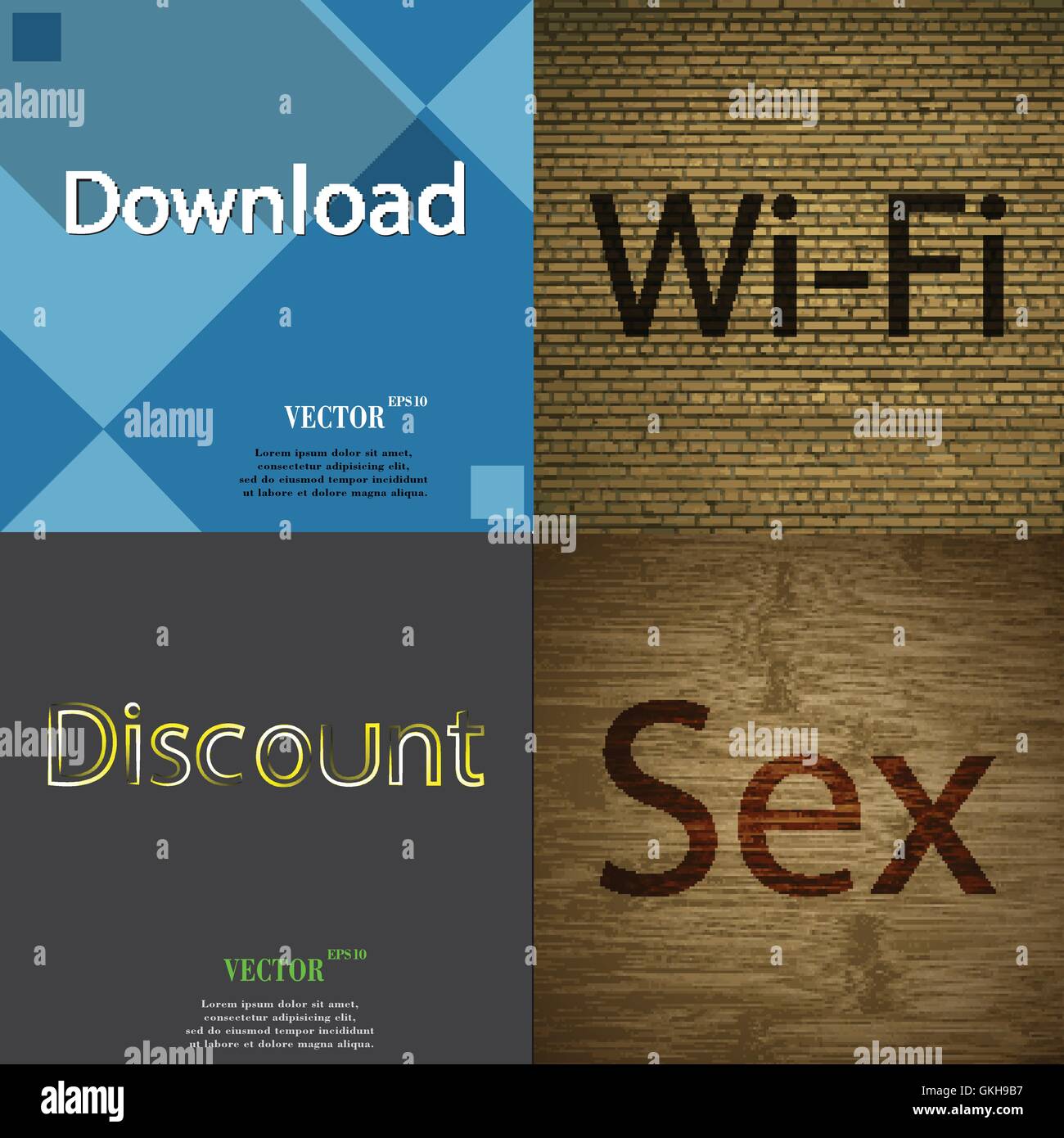 Set of the most popular web design icons on abstract background Stock ...