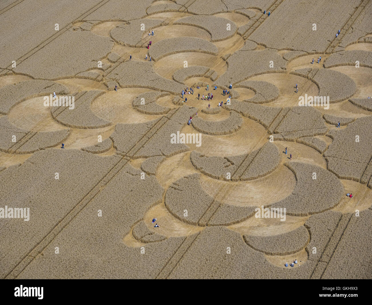Crop circles in wheat field hi-res stock photography and images - Alamy