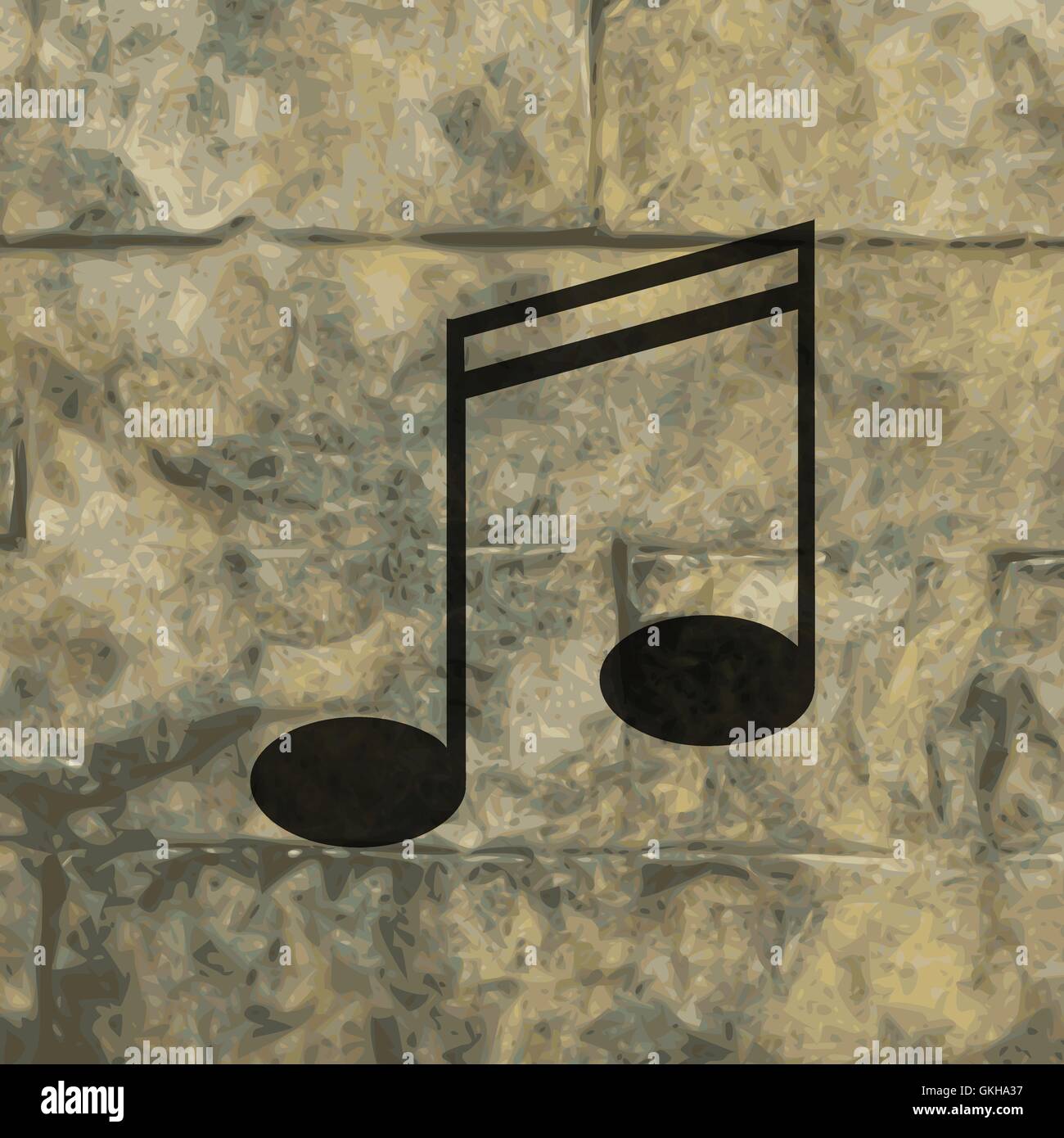 Music elements notes web icon, flat design Stock Vector Image & Art - Alamy