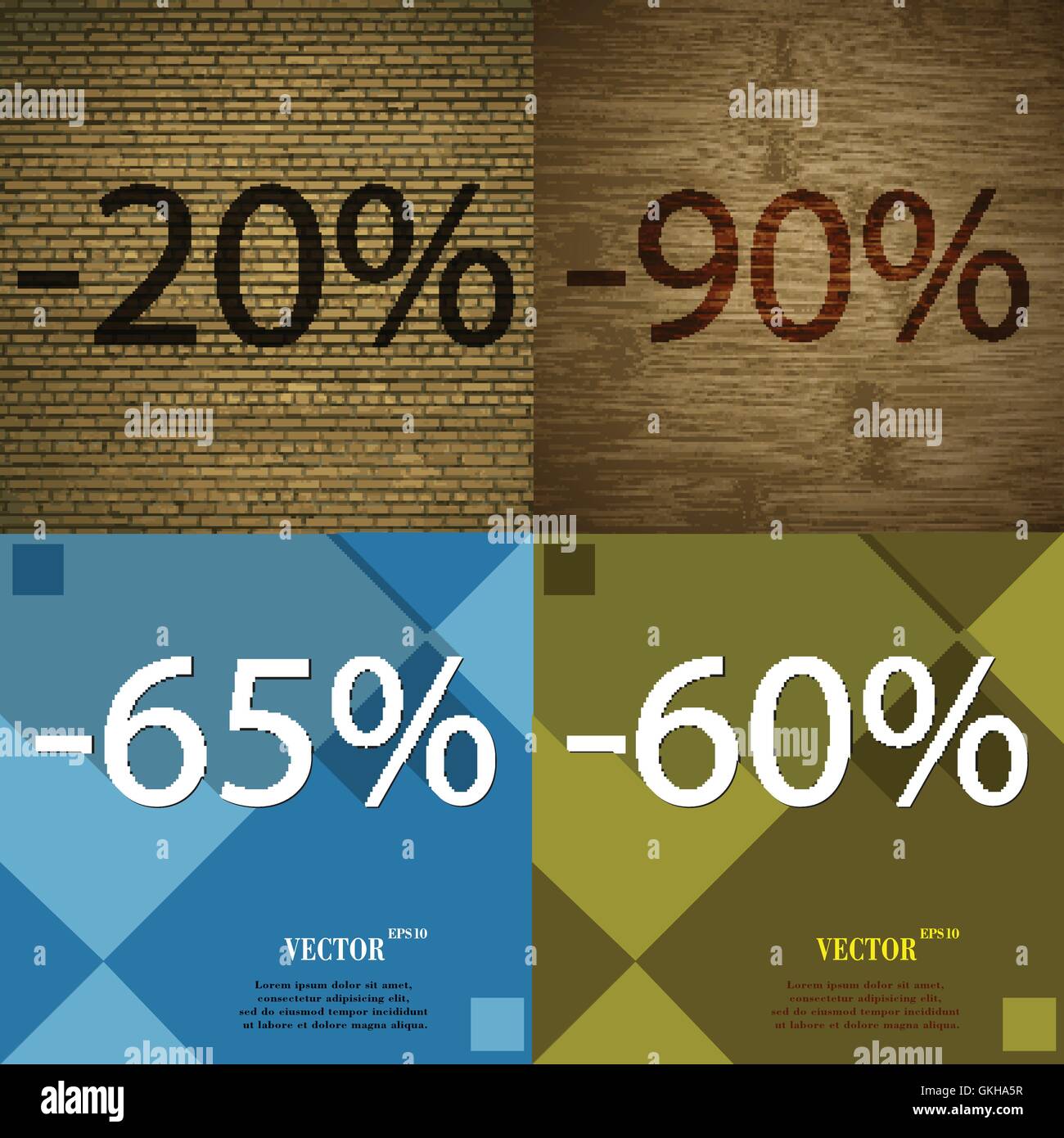 Set of Holiday discounts, store a percentage of sales. On abstract ...