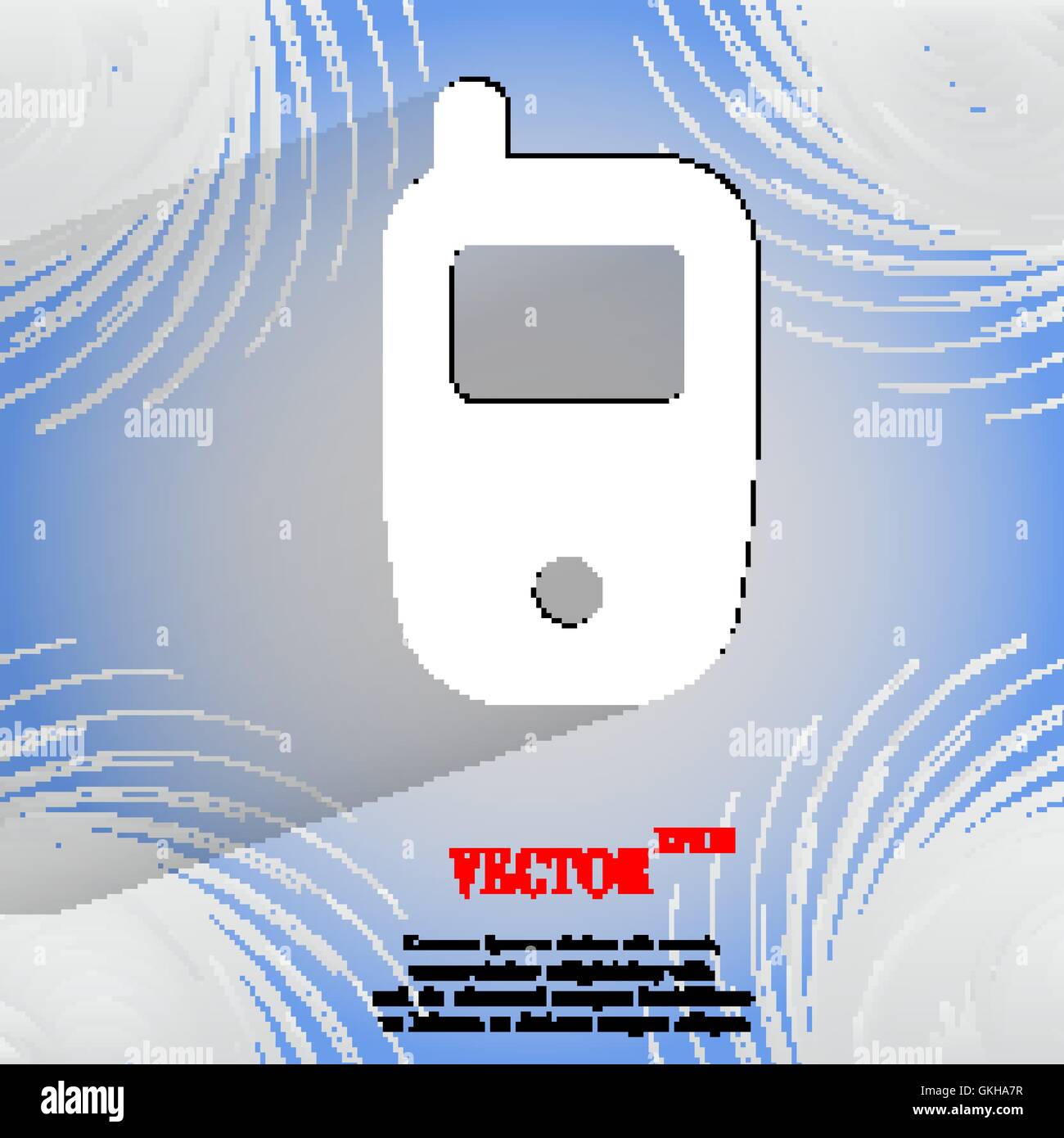 Mobile phone. Flat modern web design on a flat geometric abstract ...
