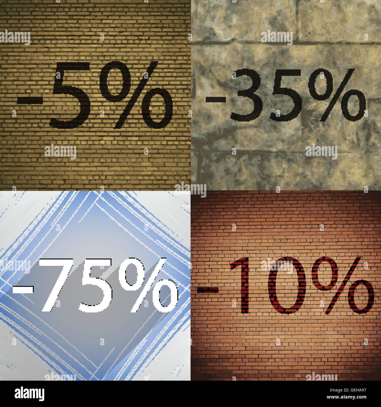 Set of Holiday discounts, store a percentage of sales. On abstract ...