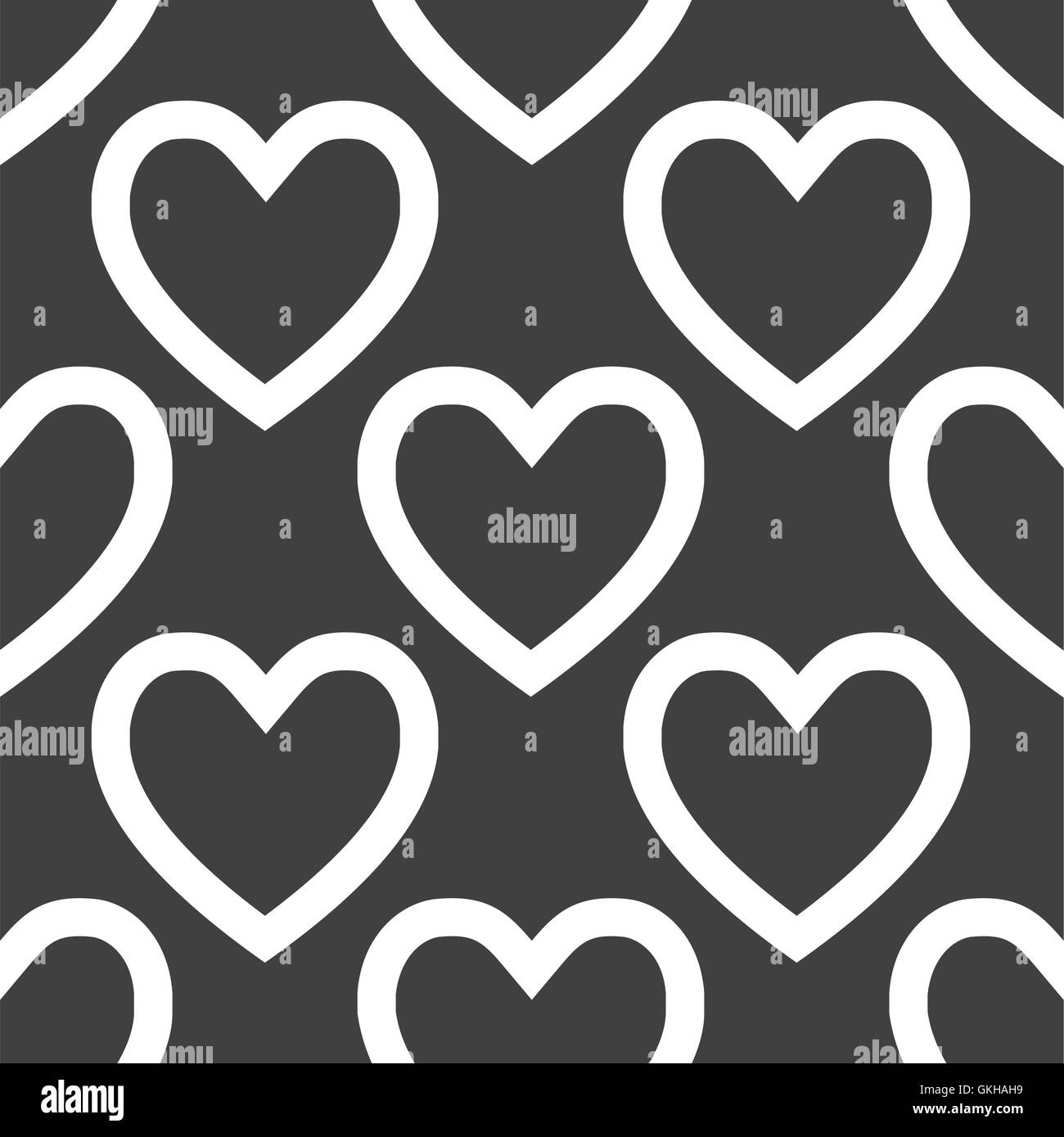 Heart web icon. flat design. Seamless pattern Stock Vector Image & Art ...