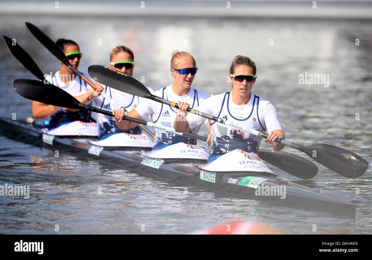 Great Britain's Rachel Cawthorn, Louisa Gurski, Jess Walker and Rebeka ...