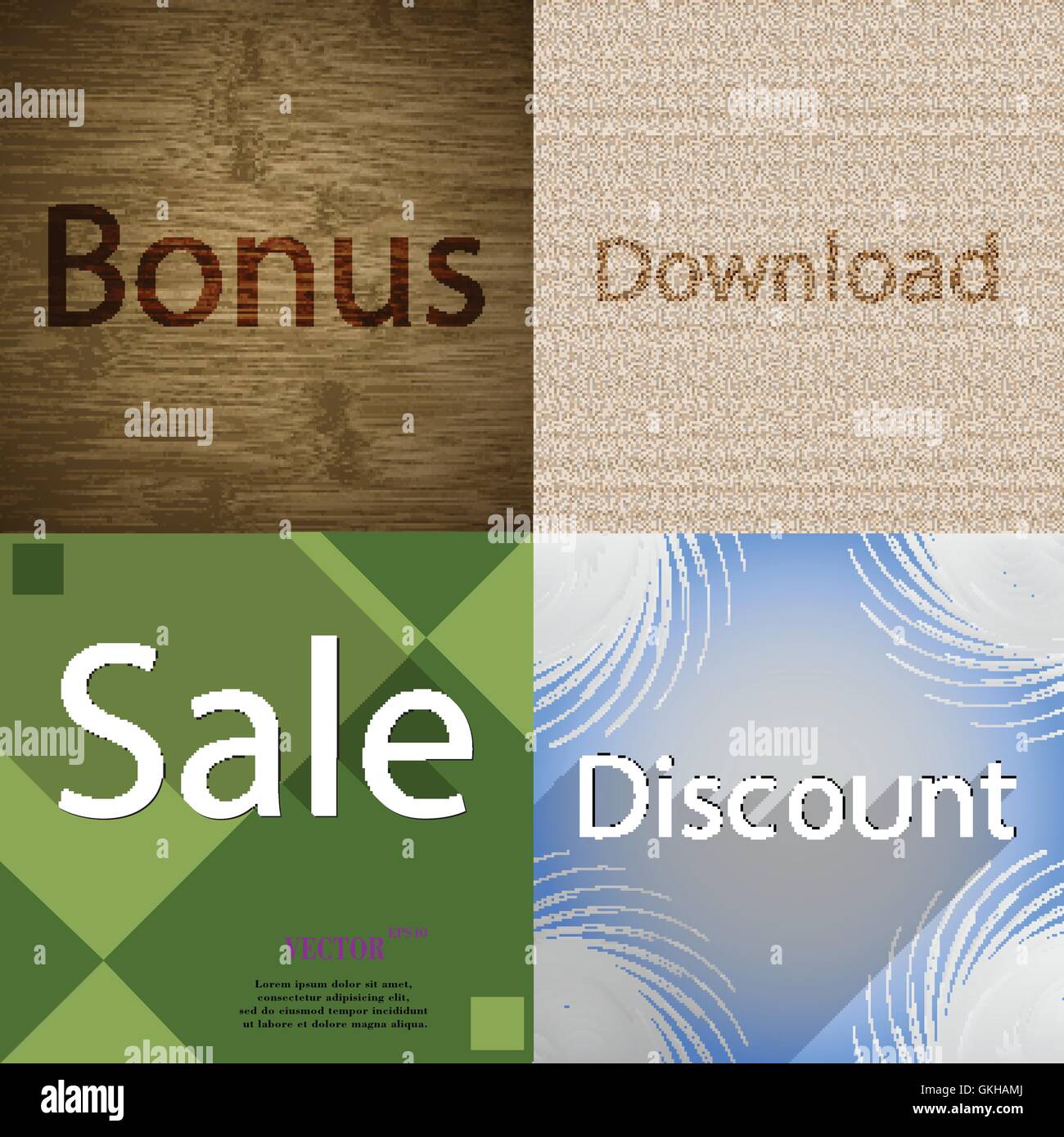 Set of the most popular web design icons on abstract background Stock ...