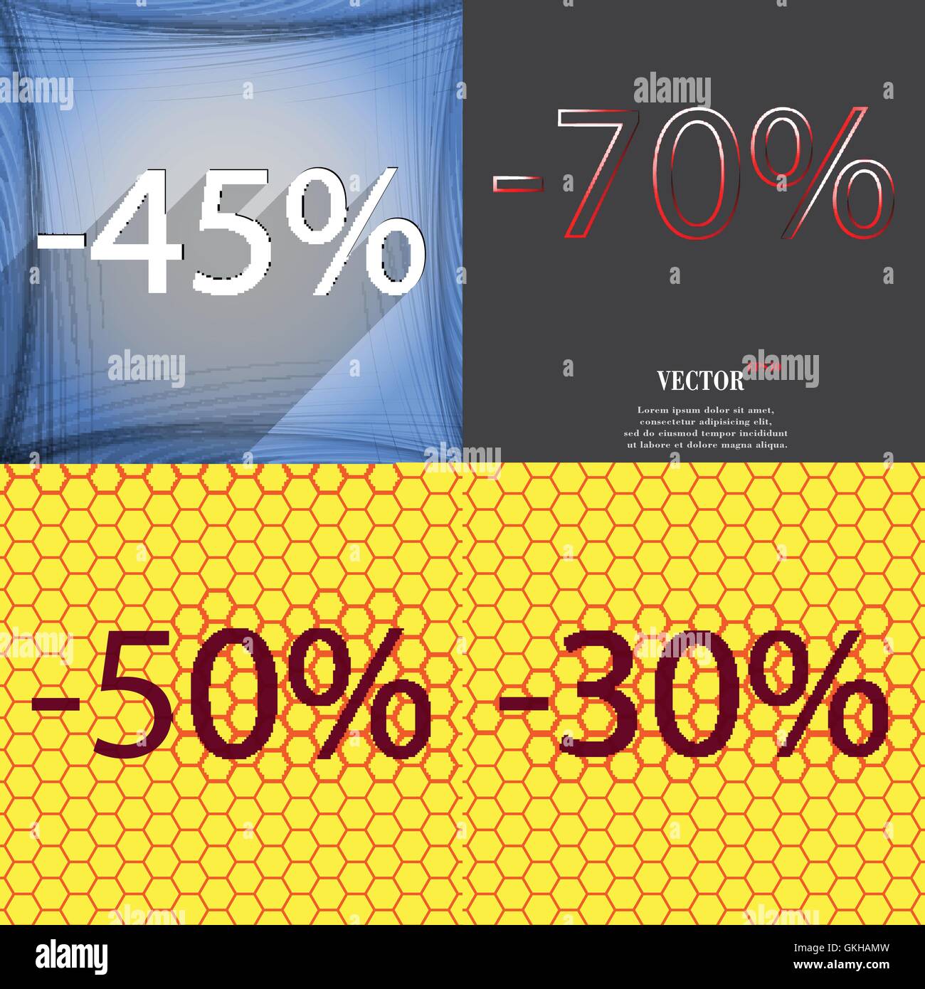 Set of Holiday discounts, store a percentage of sales. On abstract ...