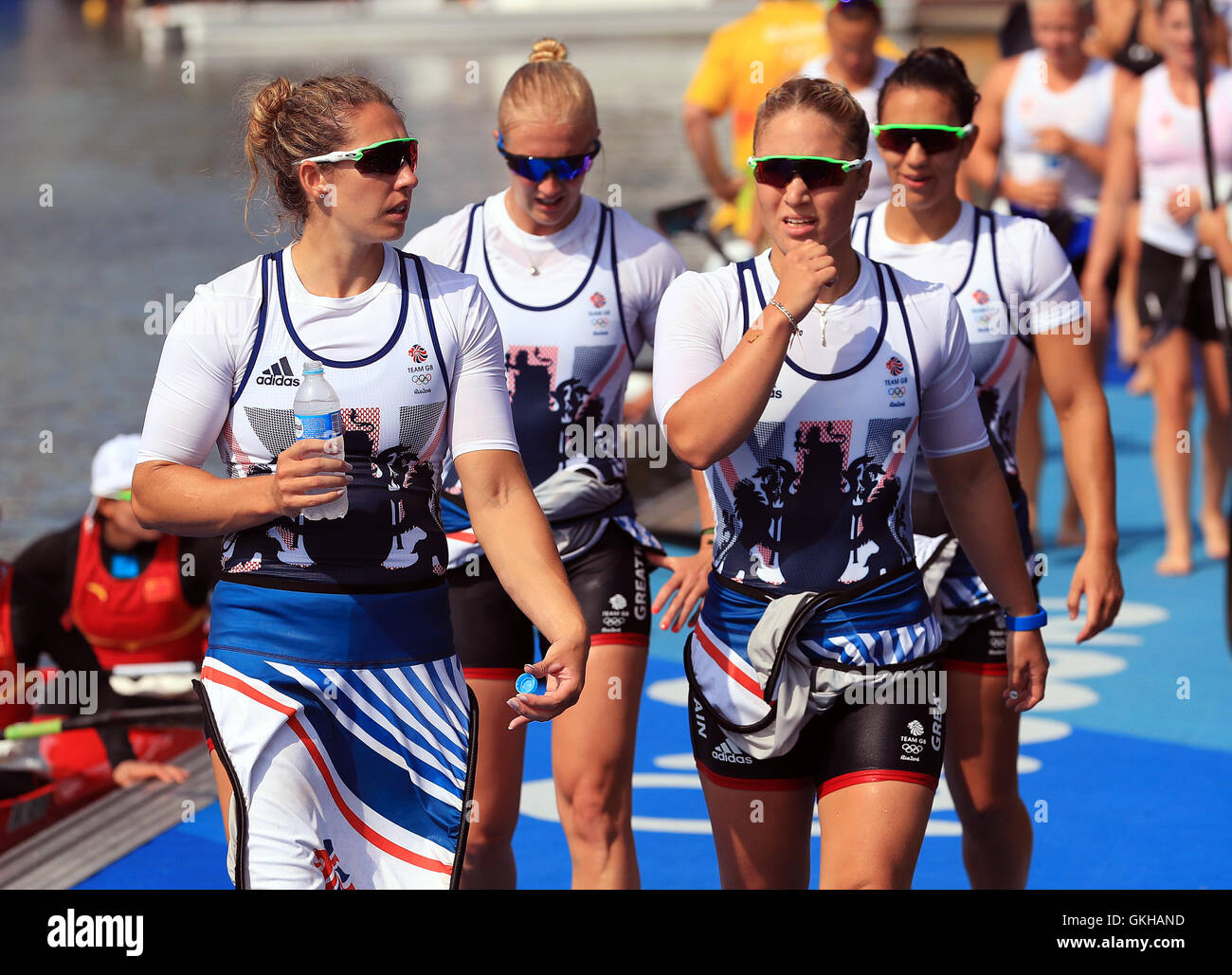 Great Britain's Rachel Cawthorn, Louisa Gurski, Jess Walker and Rebeka ...