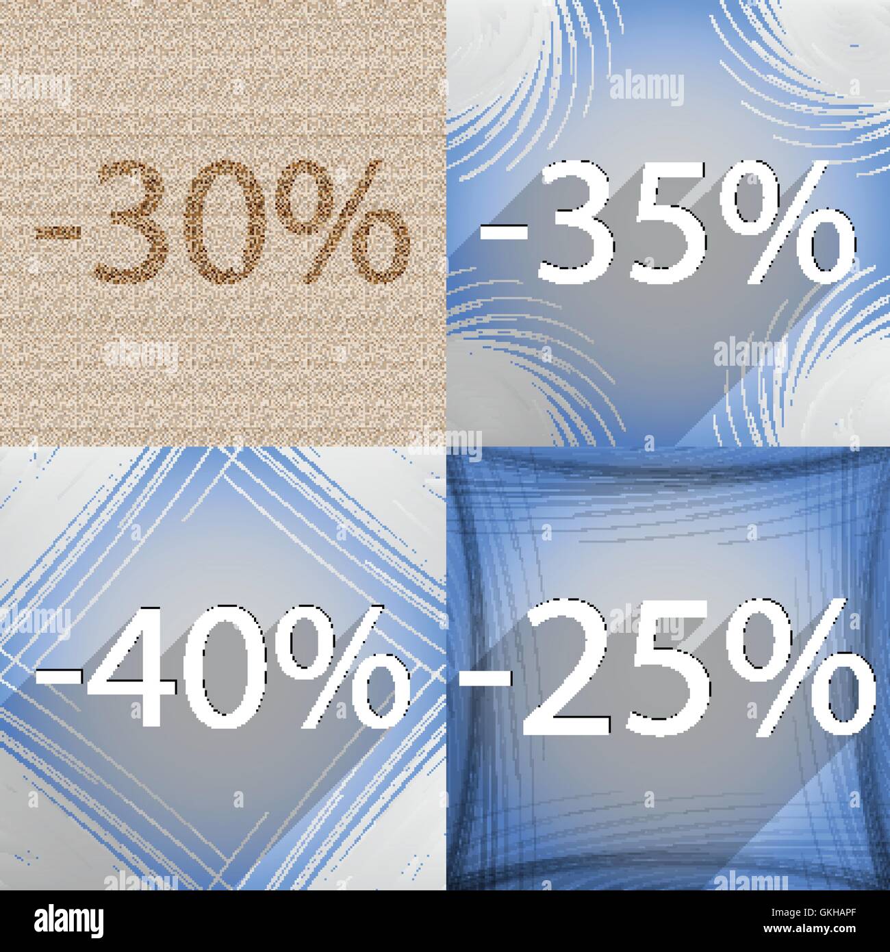 Set of Holiday discounts, store a percentage of sales. On abstract ...