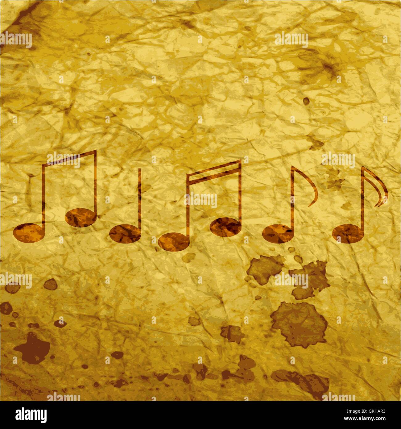 Music elements notes web icon, flat design Stock Vector Image & Art - Alamy