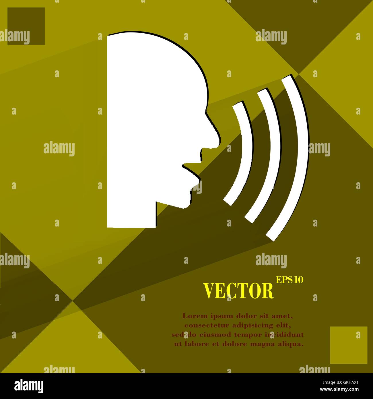 talking. Flat modern web design on a flat geometric abstract background ...