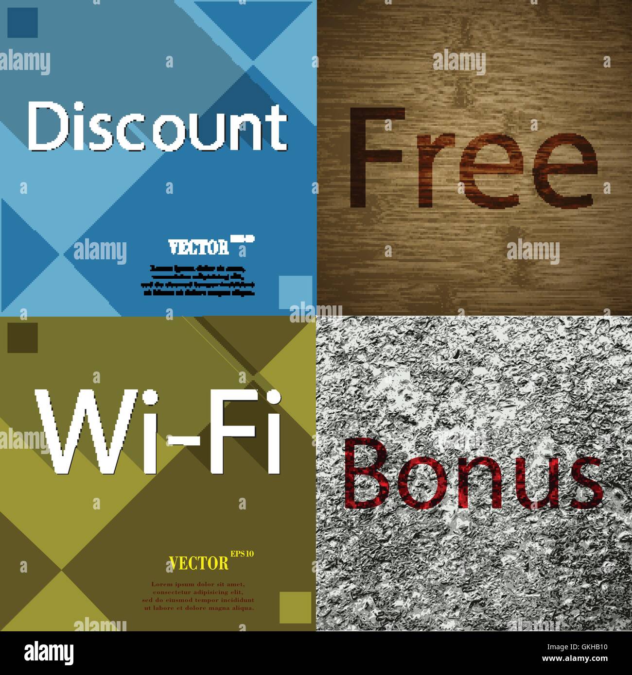 Set of the most popular web design icons on abstract background Stock ...