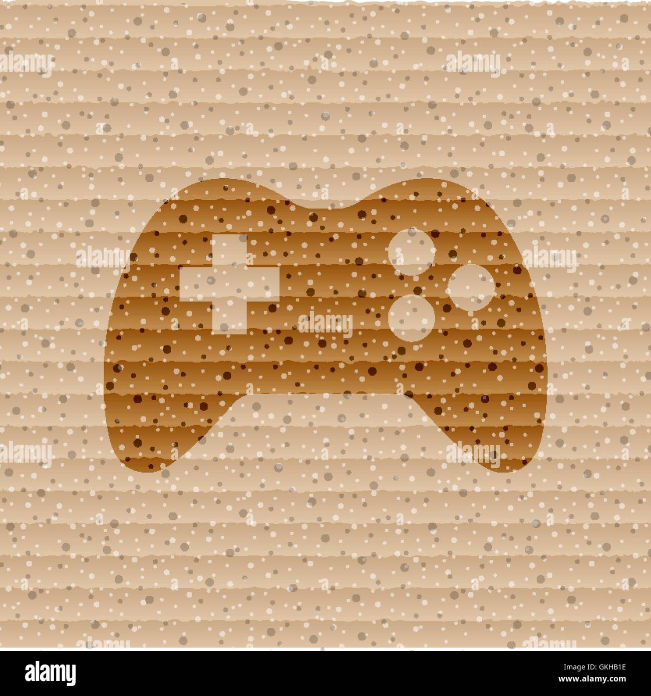 Gaming Joystick. Flat modern web button and space for your text Stock Vector Image & Art - Alamy