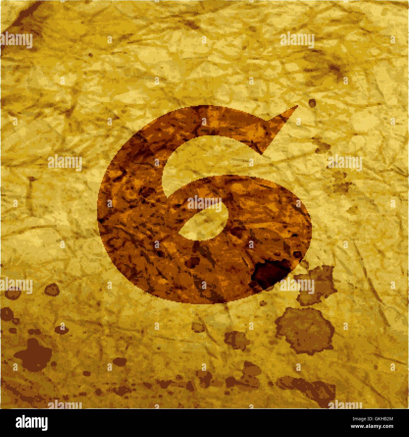 number six icon symbol Flat modern web design with long shadow and ...