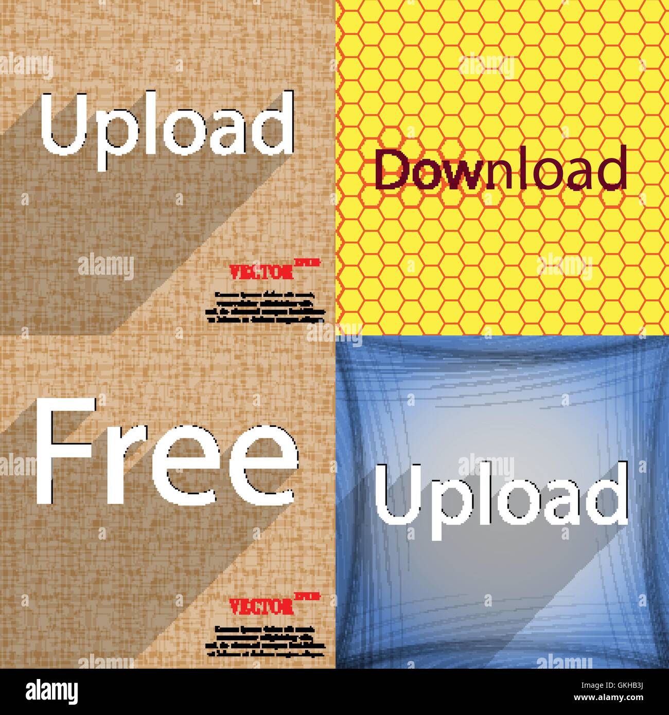 Set of the most popular web design icons on abstract background Stock ...