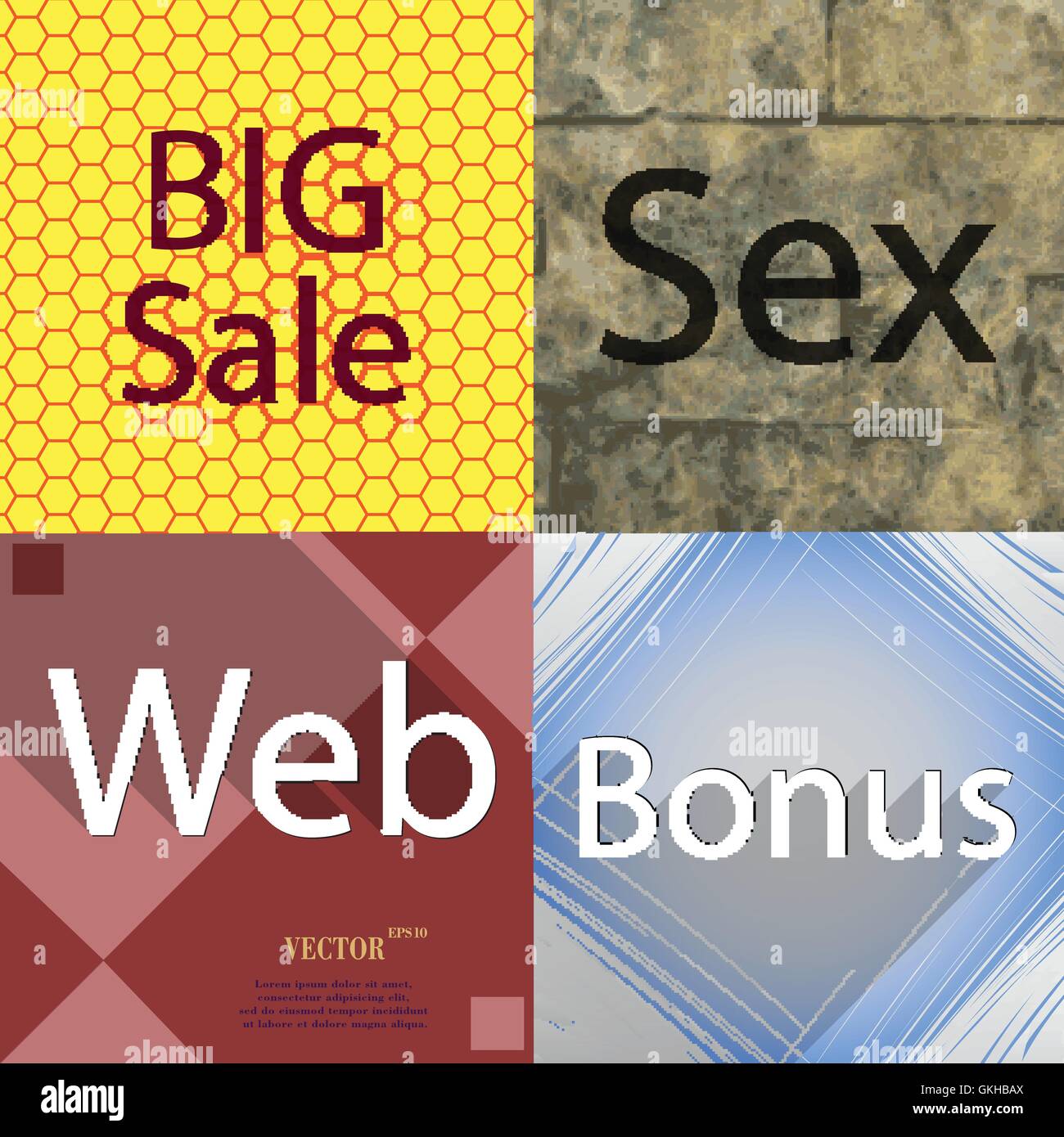 Set of the most popular web design icons on abstract background Stock ...