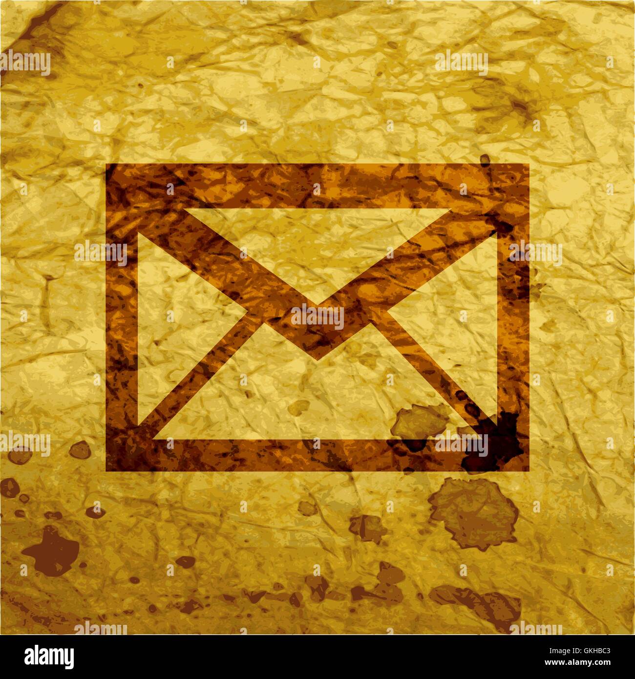 mail. envelope. Flat modern web button and space for your text Stock ...