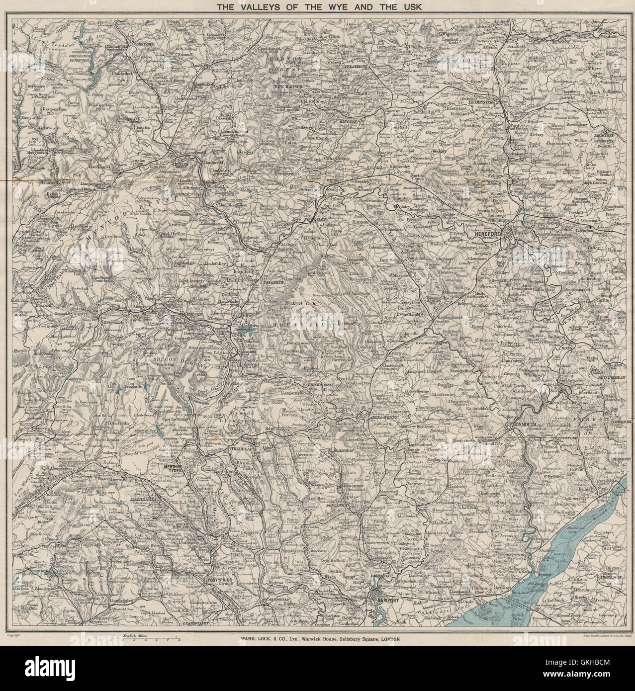 Pontypridd map hi-res stock photography and images - Alamy