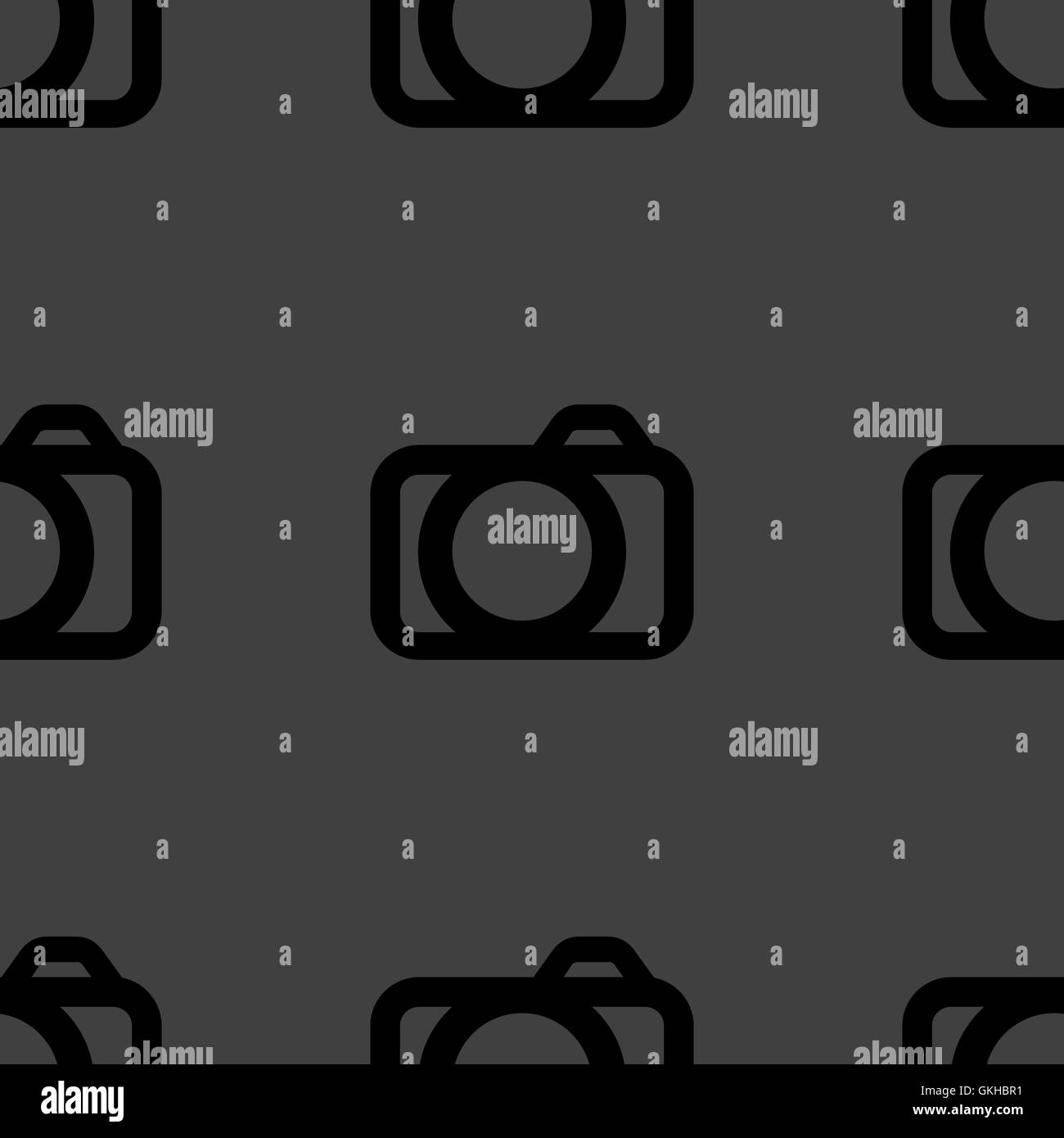 Camera web icon. flat design. Seamless pattern Stock Vector Image & Art - Alamy