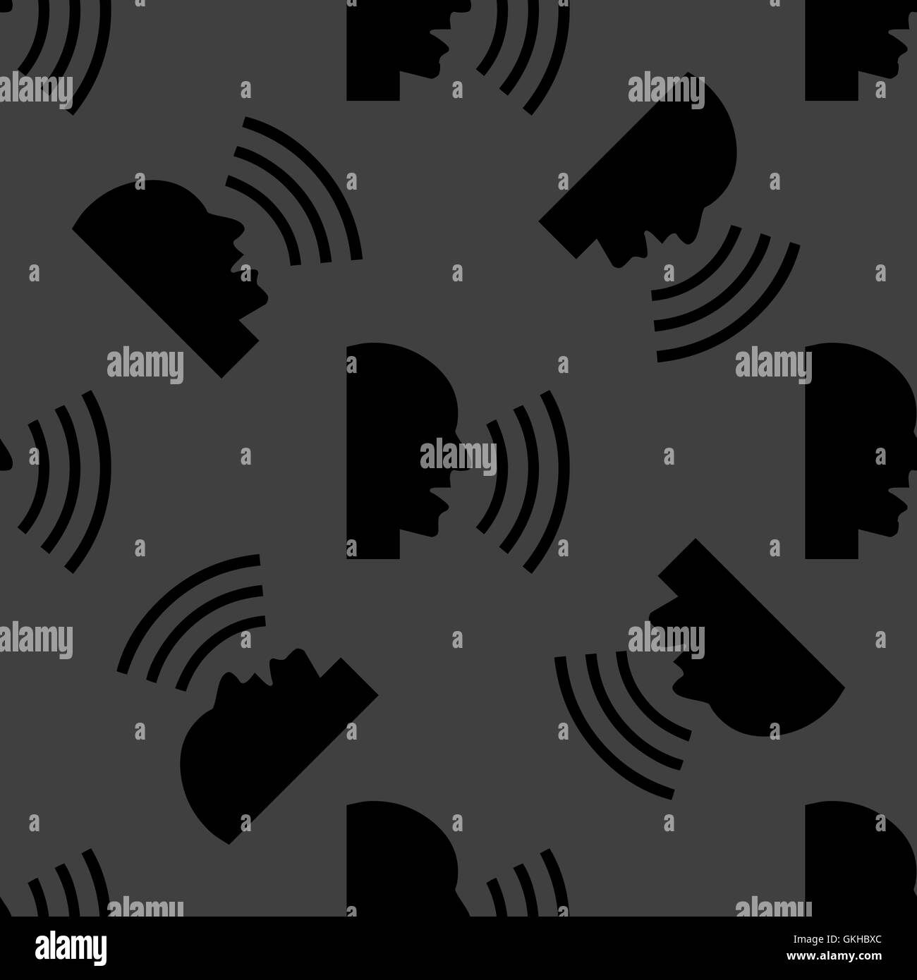 talking web icon. flat design. Seamless pattern Stock Vector Image ...