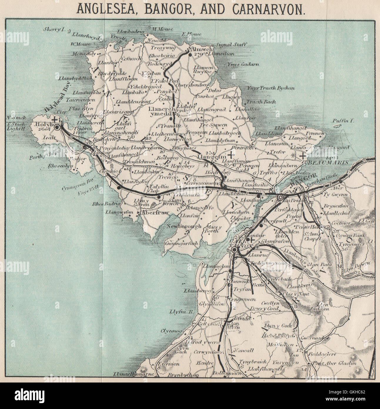 Map of holyhead hi-res stock photography and images - Alamy