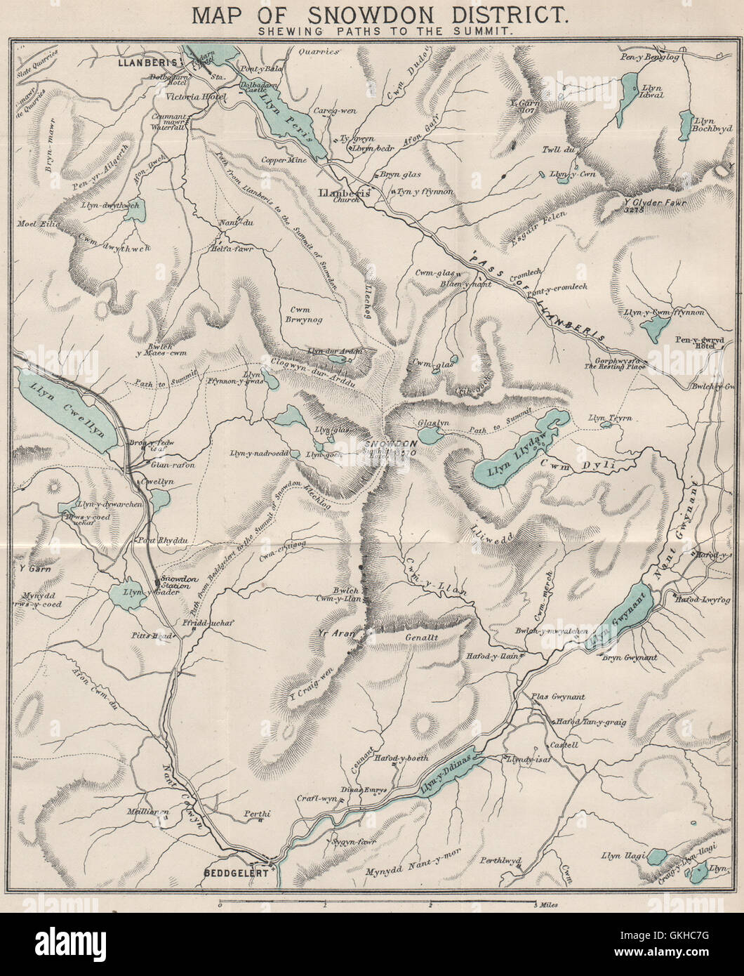 Llanberis map hi-res stock photography and images - Alamy