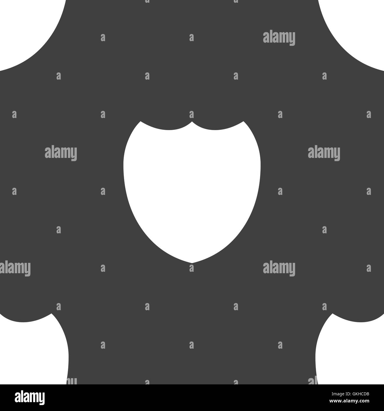Shield protection web icon. flat design. Seamless pattern Stock Vector ...