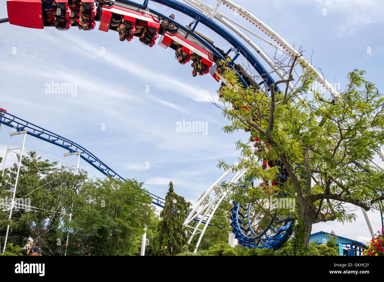 Terrifying ride at Cedar Point Stock Photo - Alamy