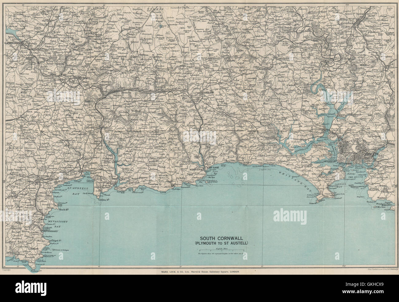 Map of looe hi-res stock photography and images - Alamy