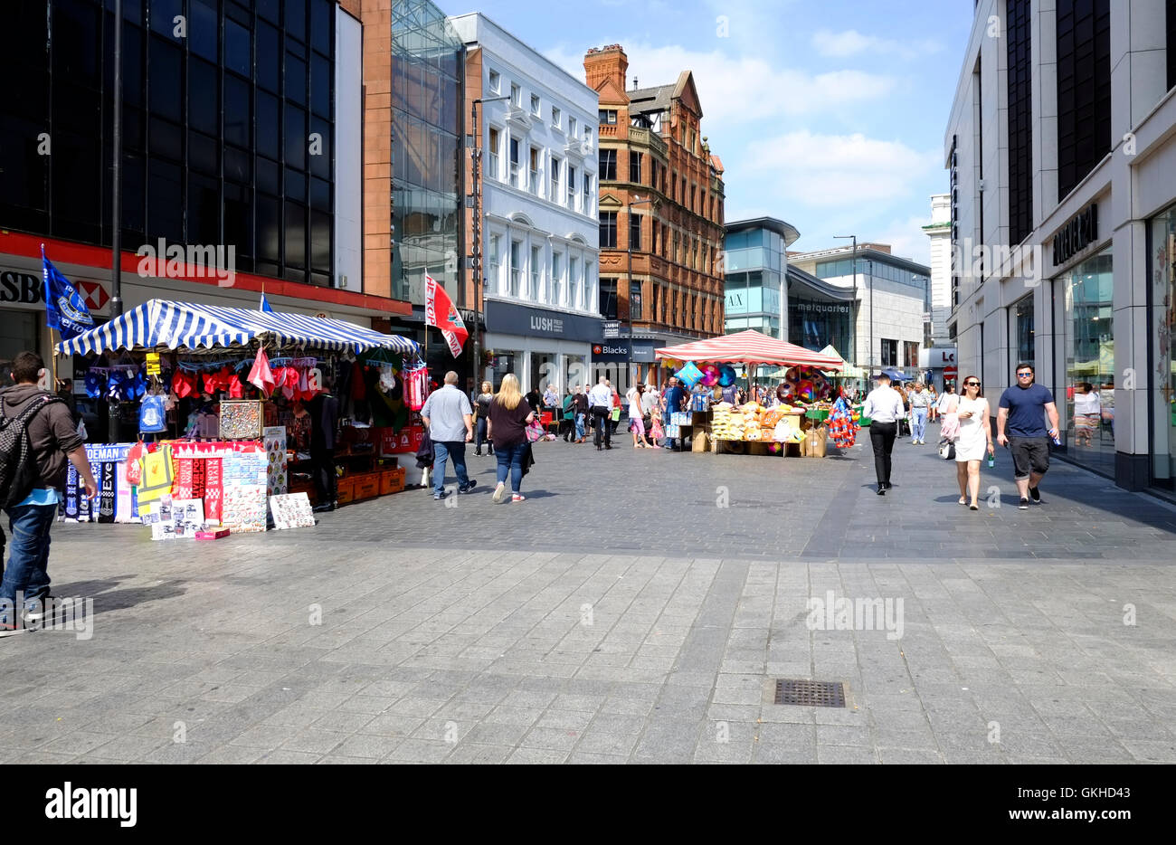 Street market, Whitechapel, Liverpool Stock Photo - Alamy