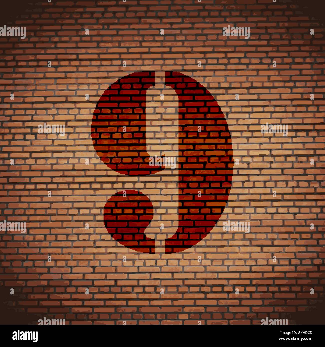 number Nine icon symbol Flat modern web design with long shadow and ...