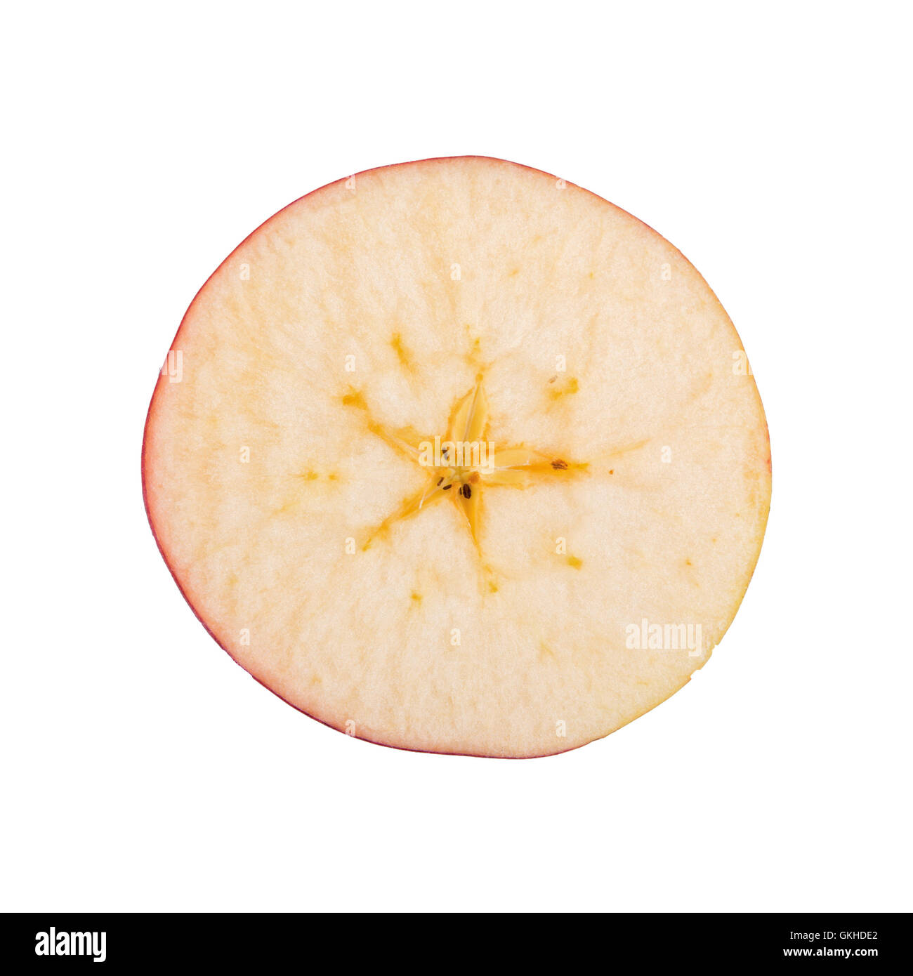 Cut apple isolated on a white background Stock Photo - Alamy