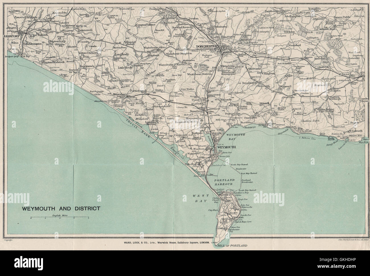 Map of weymouth hi-res stock photography and images - Alamy