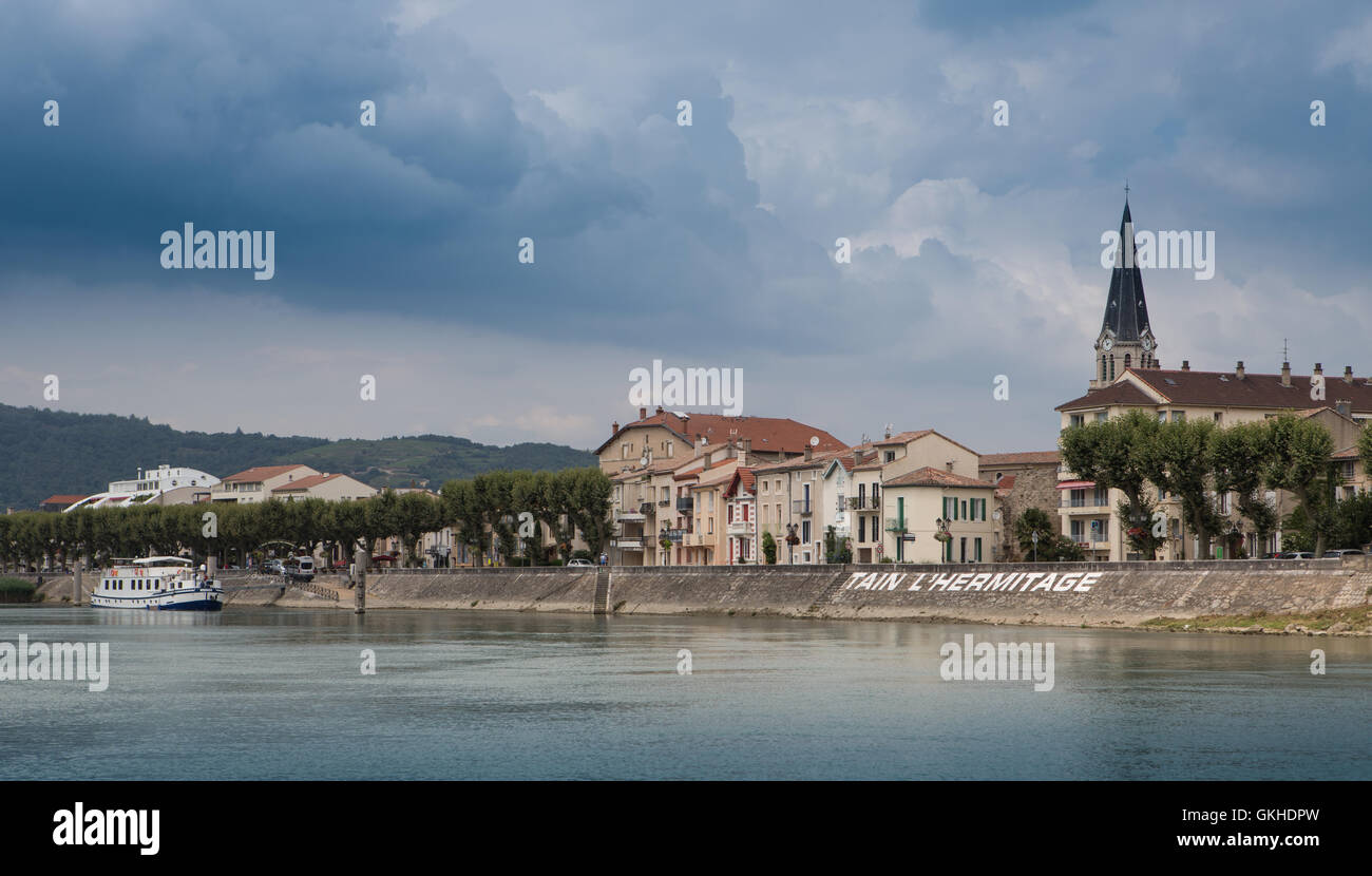 Tain town from the rhone hi-res stock photography and images - Alamy