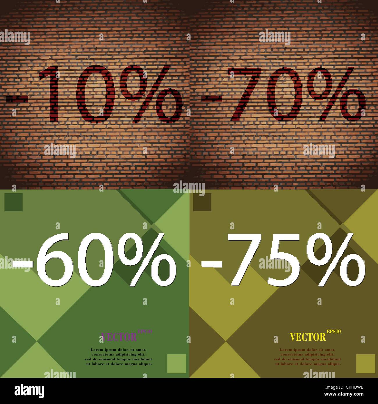 Set of Holiday discounts, store a percentage of sales. On abstract ...