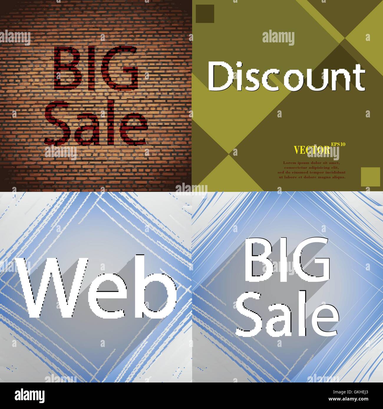 Set of the most popular web design icons on abstract background Stock ...