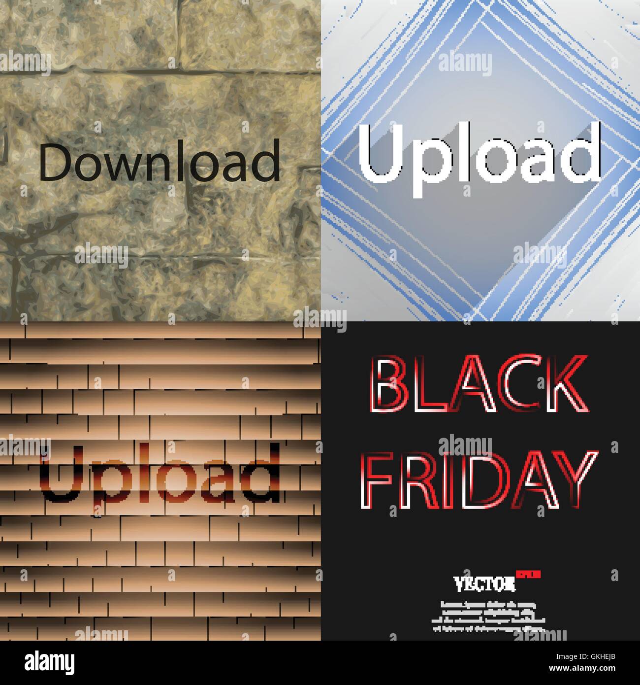 Set of the most popular web design icons on abstract background Stock ...