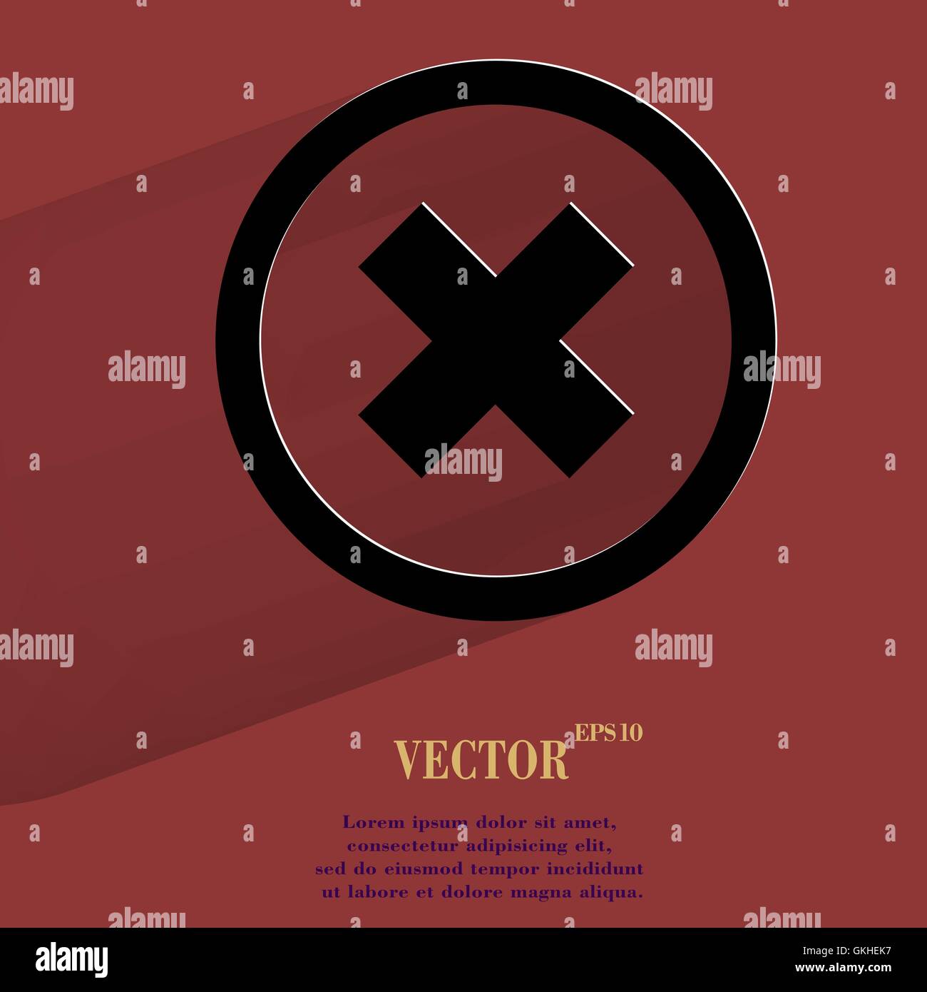 cancel. Flat modern web button with long shadow and space for your text ...