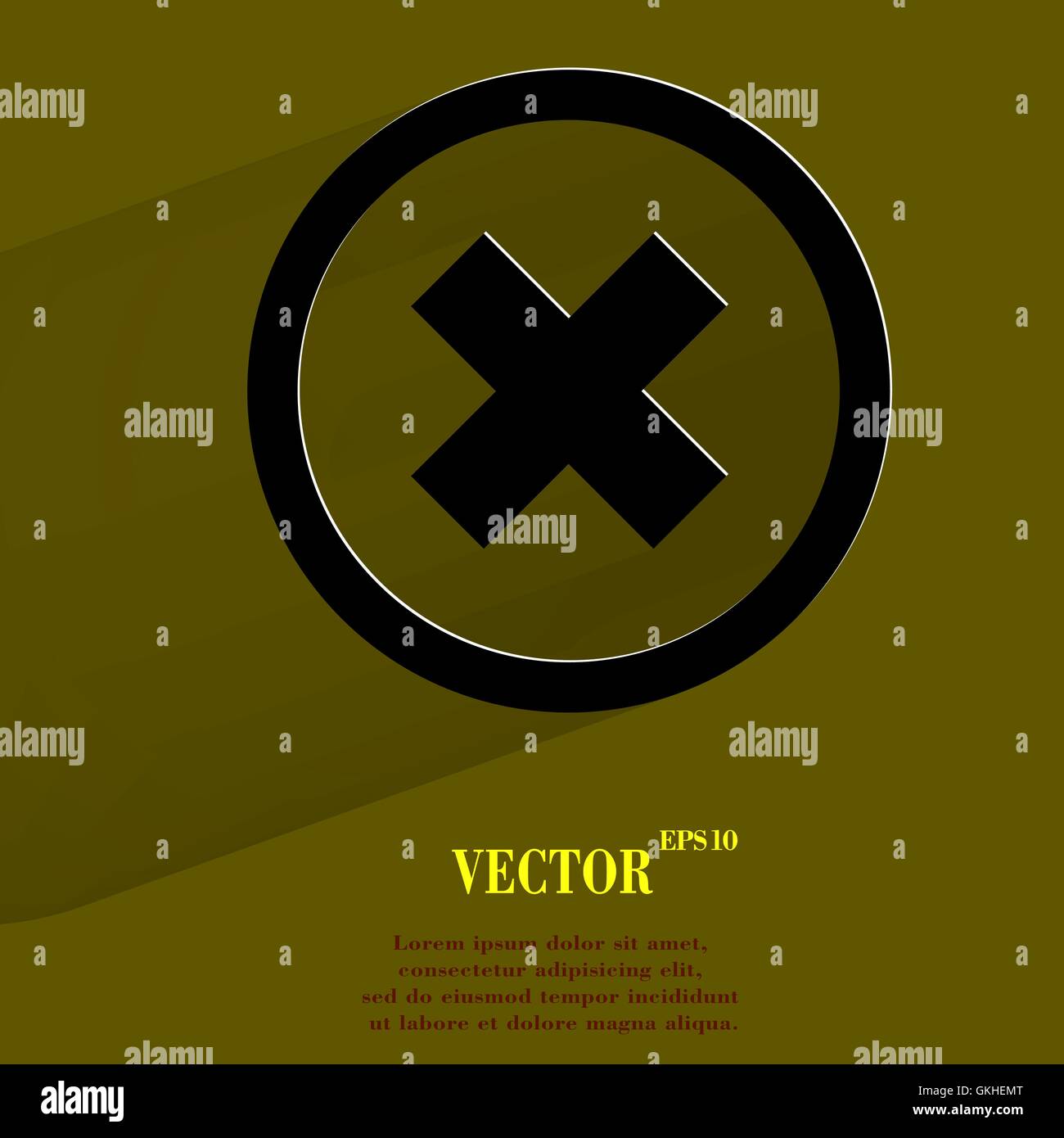 cancel. Flat modern web button with long shadow and space for your text ...
