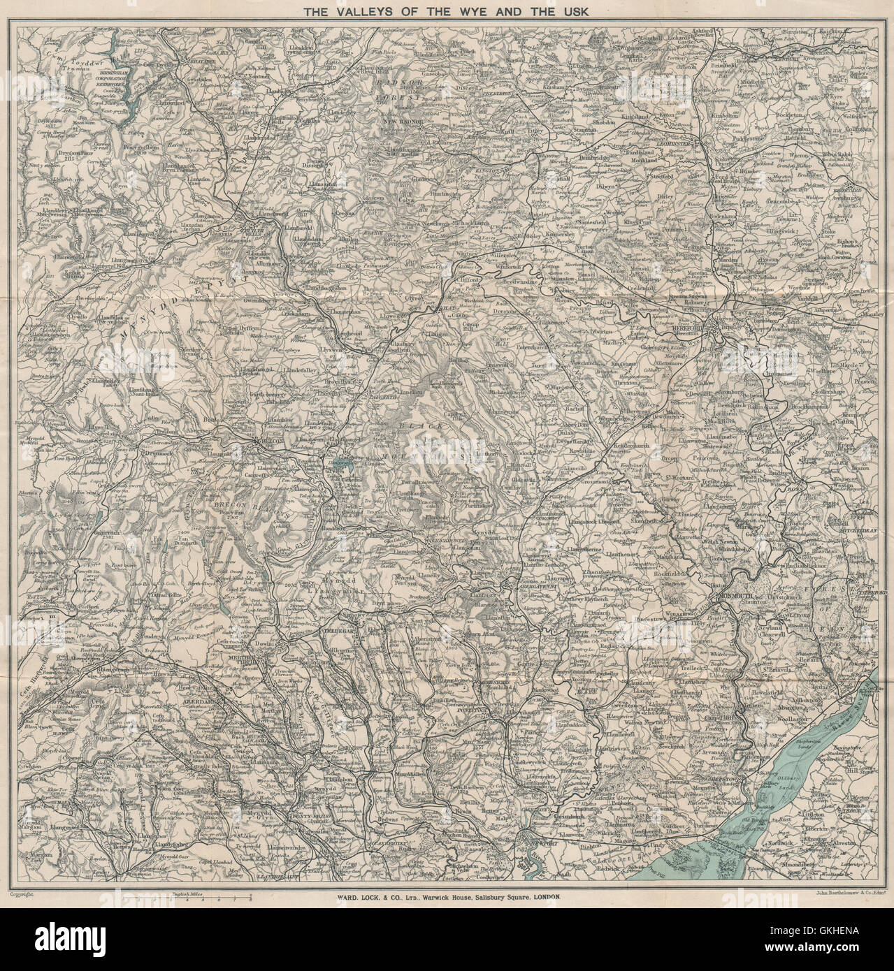 Pontypridd map hi-res stock photography and images - Alamy