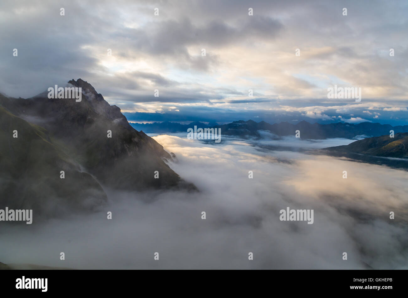 Beautiful sunrise in the alps hi-res stock photography and images - Alamy