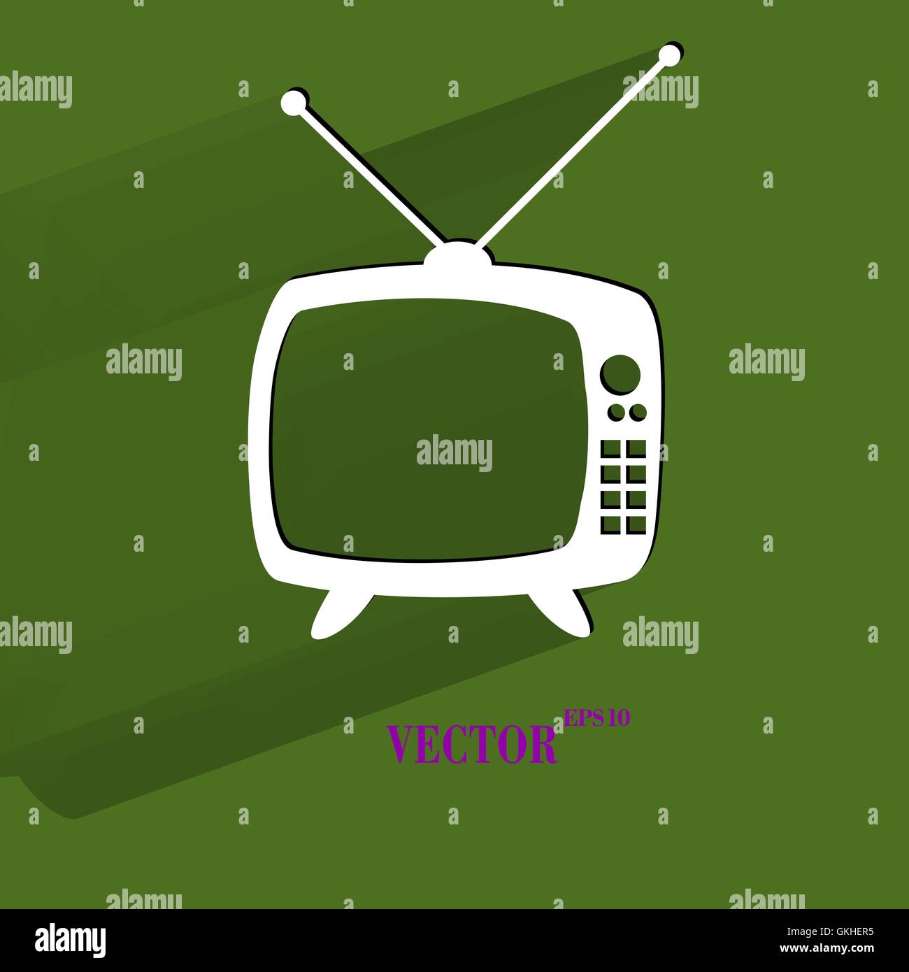 Old tv modern tv Stock Vector Images - Alamy