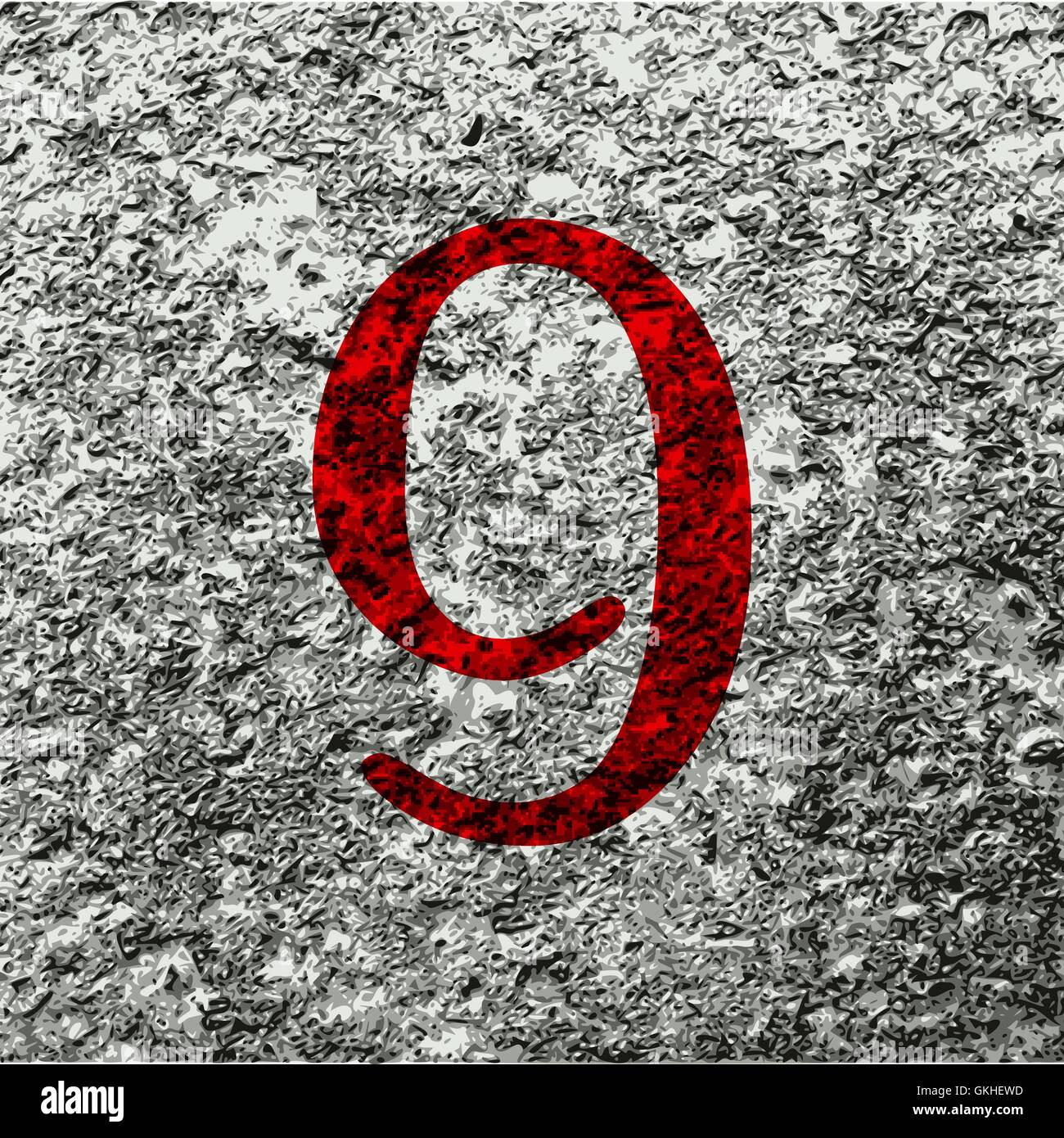 number Nine icon symbol Flat modern web design with long shadow and ...