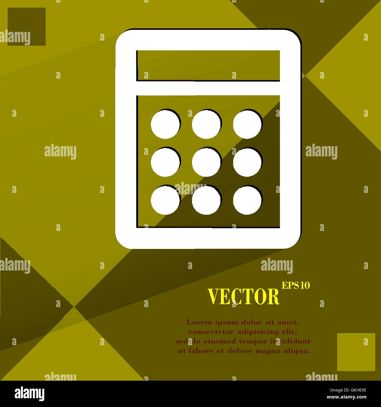 calculator. Flat modern web design on a flat geometric abstract ...