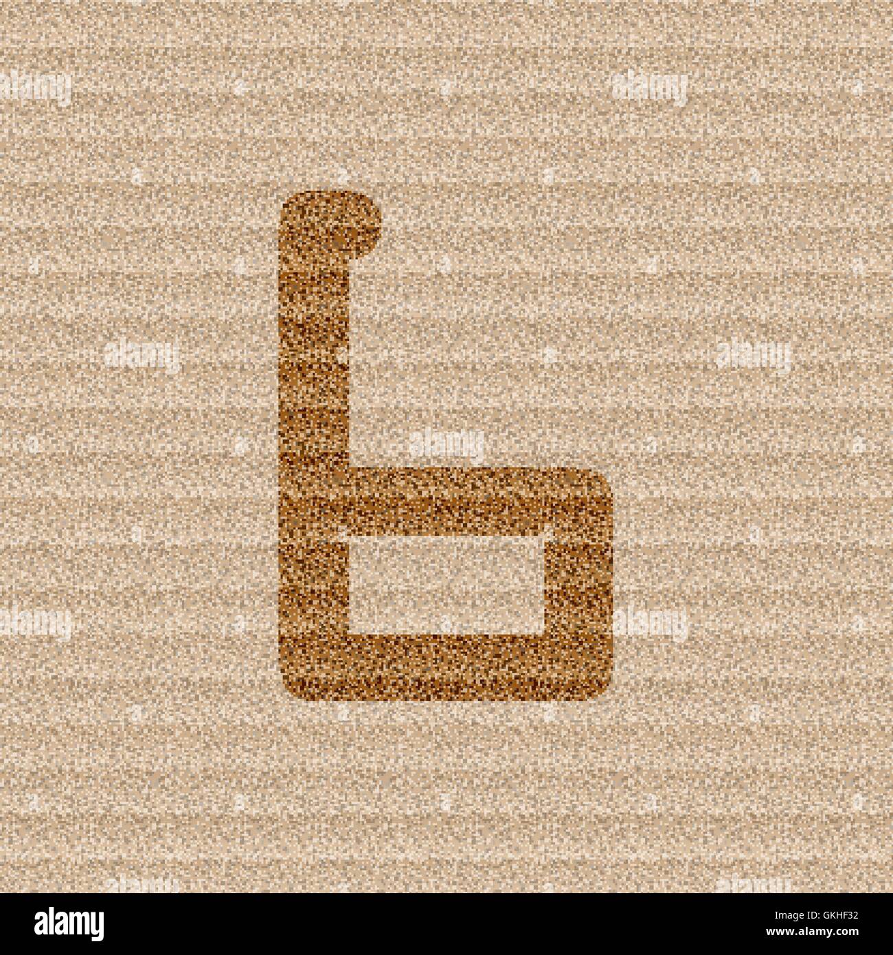 number six icon symbol Flat modern web design with long shadow and ...