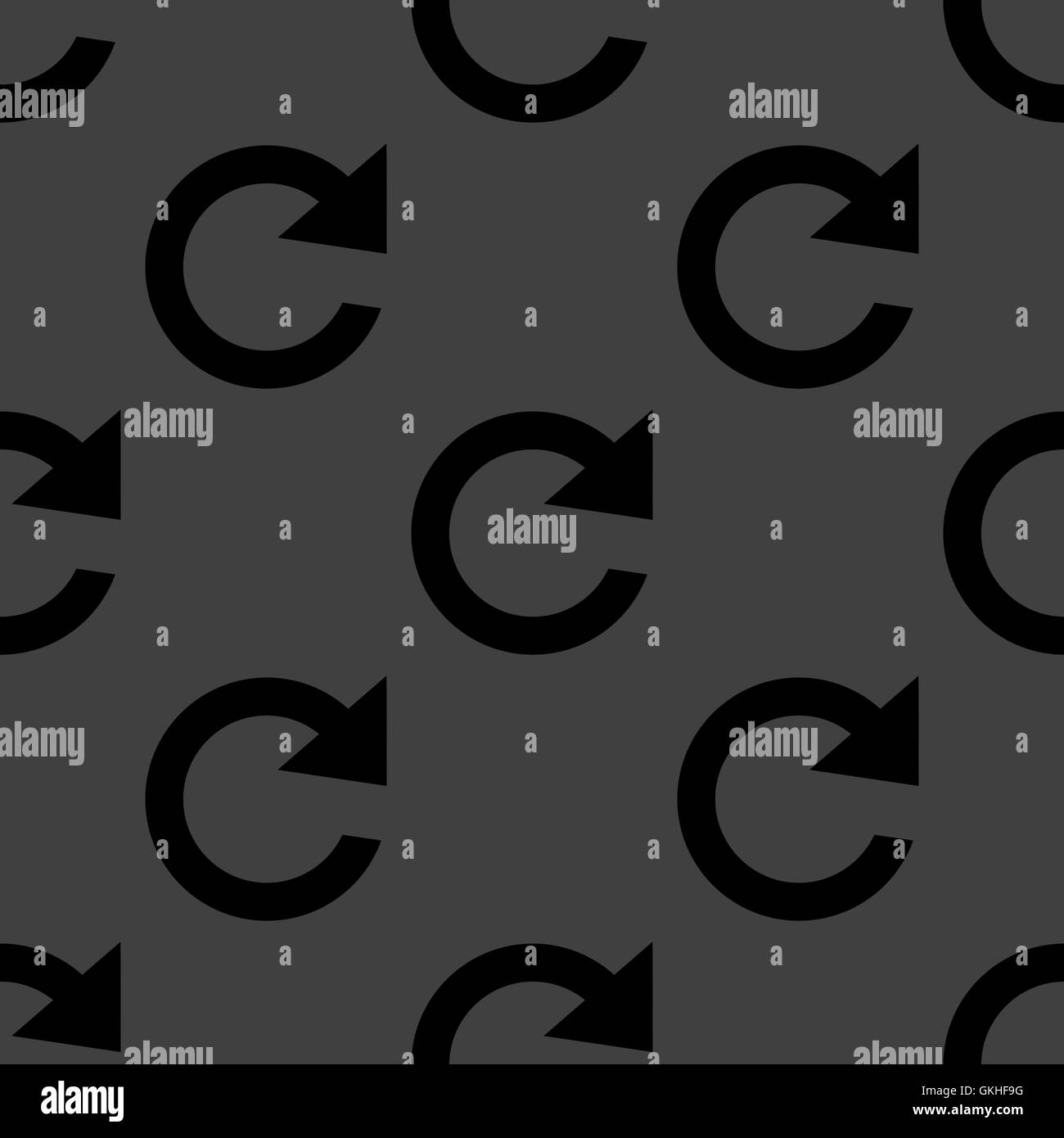 arrow Update web icon. flat design. Seamless pattern Stock Vector Image ...