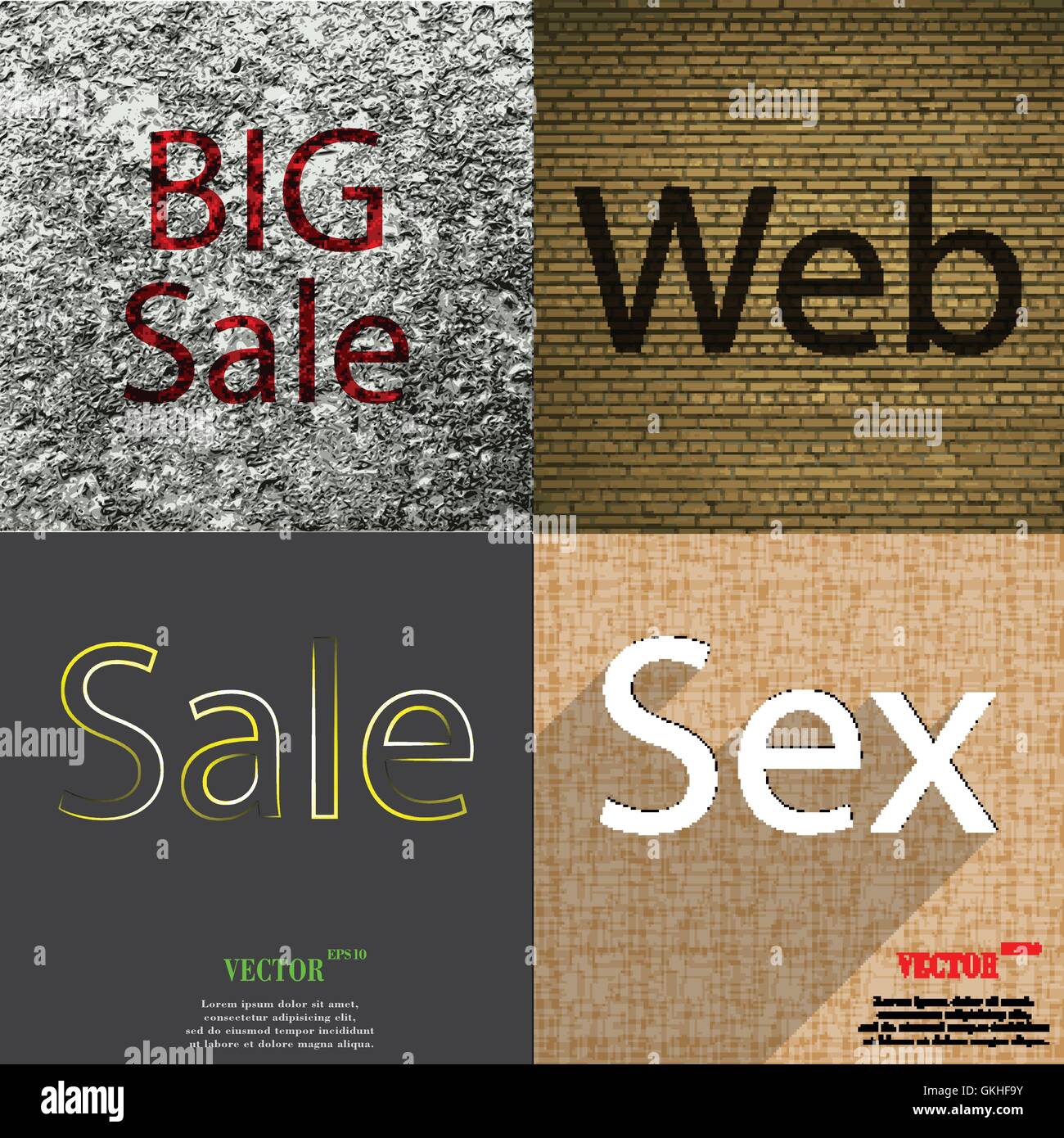 Set of the most popular web design icons on abstract background Stock ...