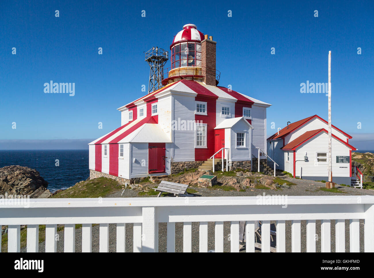 The historic Cape Bonavista Lighthouse, Newfoundland and Labrador ...