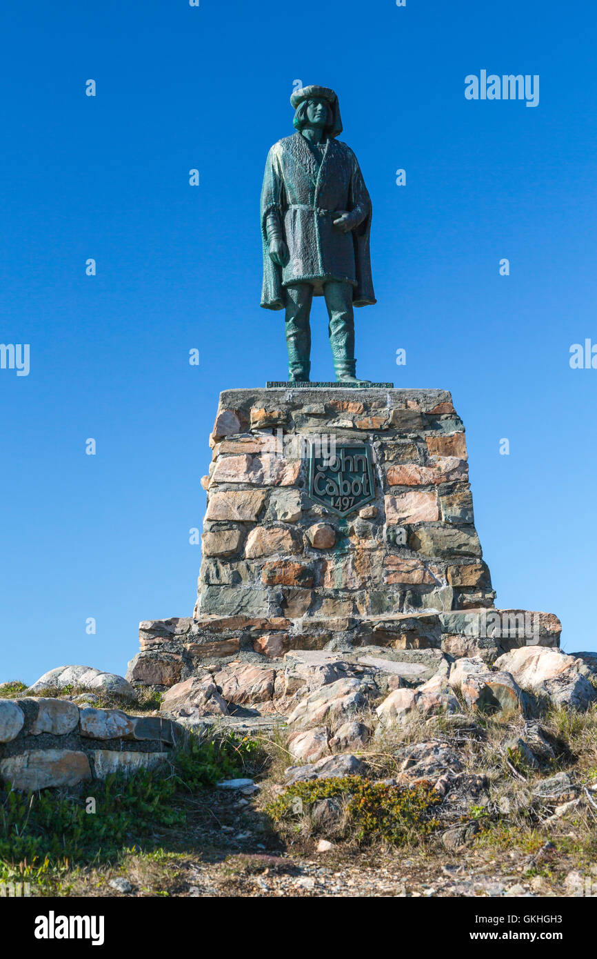 The John Cabot 1497 historic landing site monument at Cape Bonavista ...