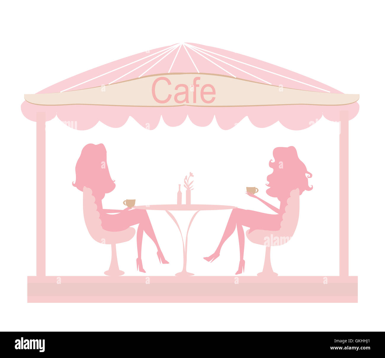 cute pretty girl in coffee break Stock Photo - Alamy