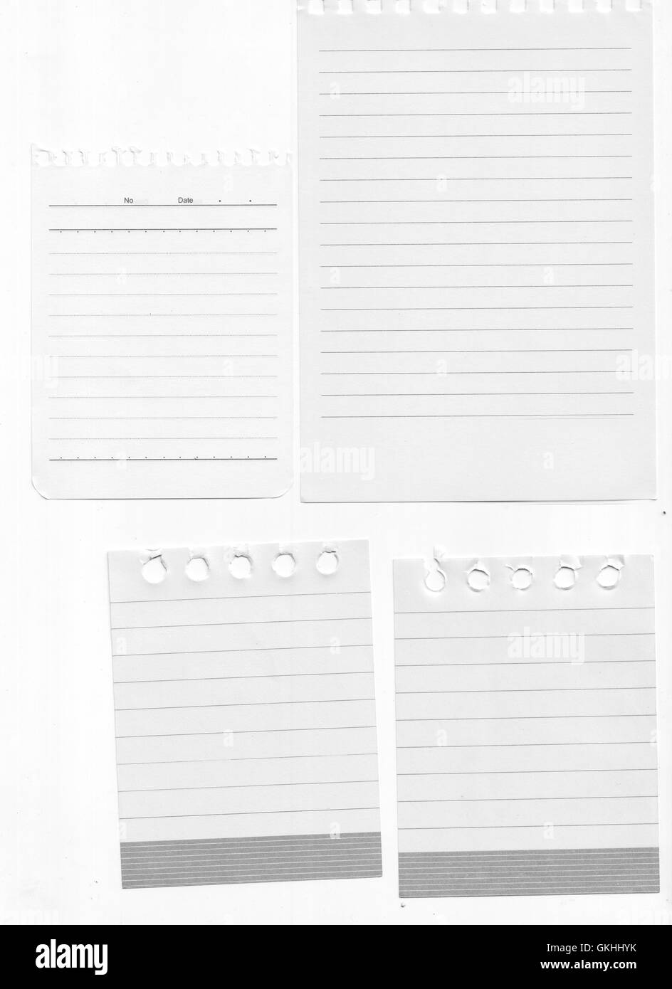 Notepad page square Black and White Stock Photos & Images - Alamy